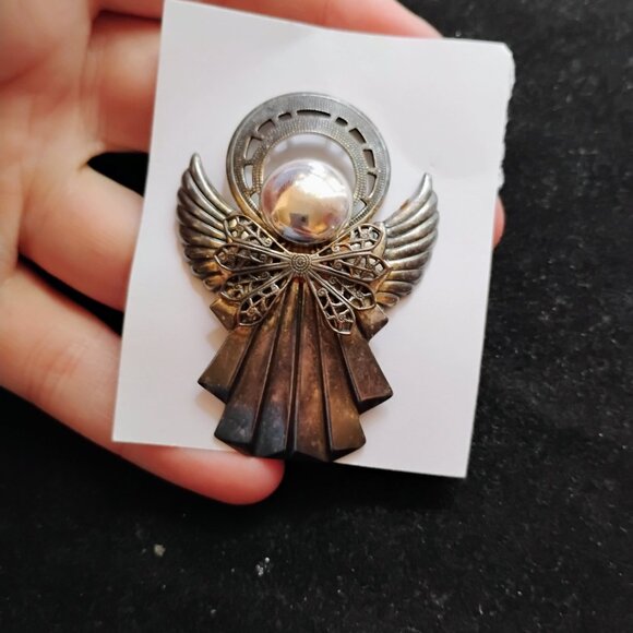 Jewelry | Vintage Angel Brooch | Poshmark
